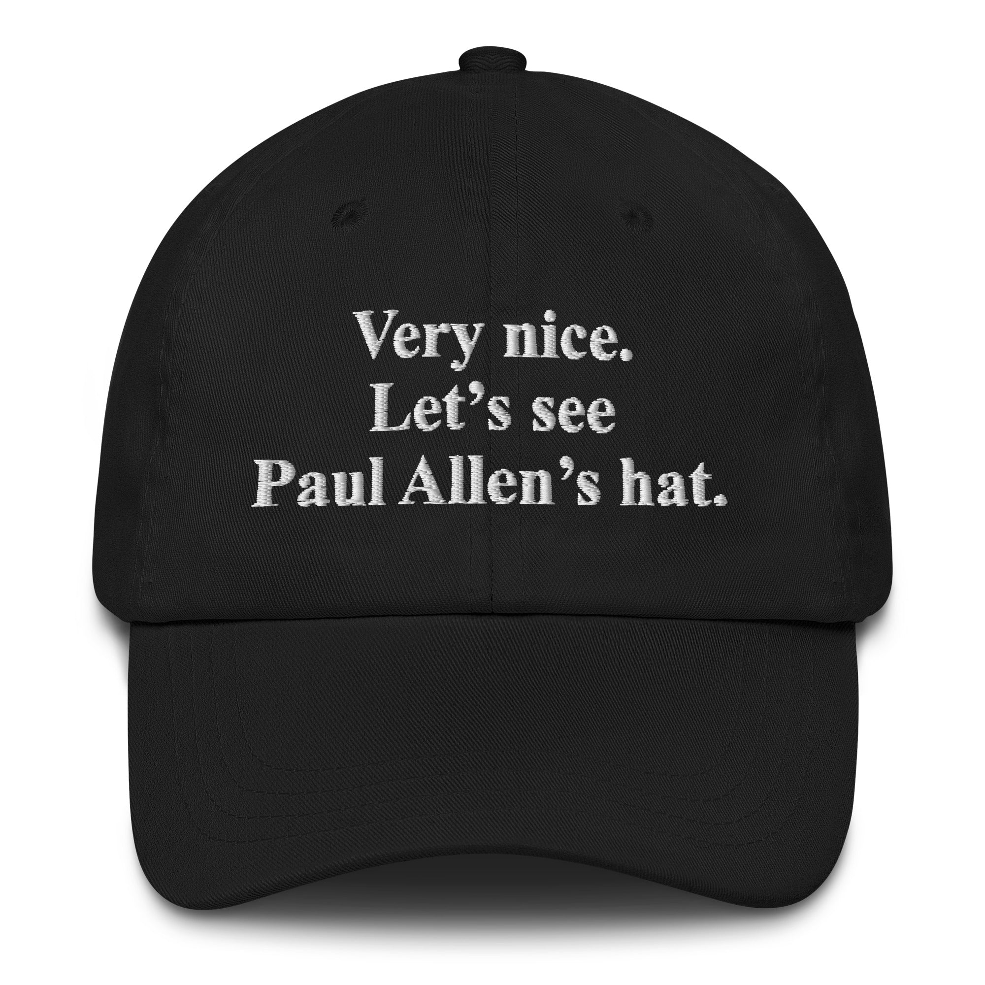Very Nice. Let's See Paul Allen's Hat. – Good Shirts