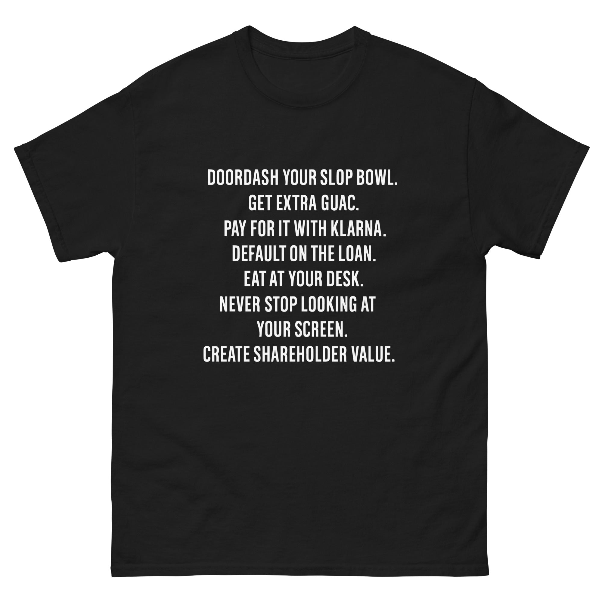 Create Shareholder Value. – Good Shirts